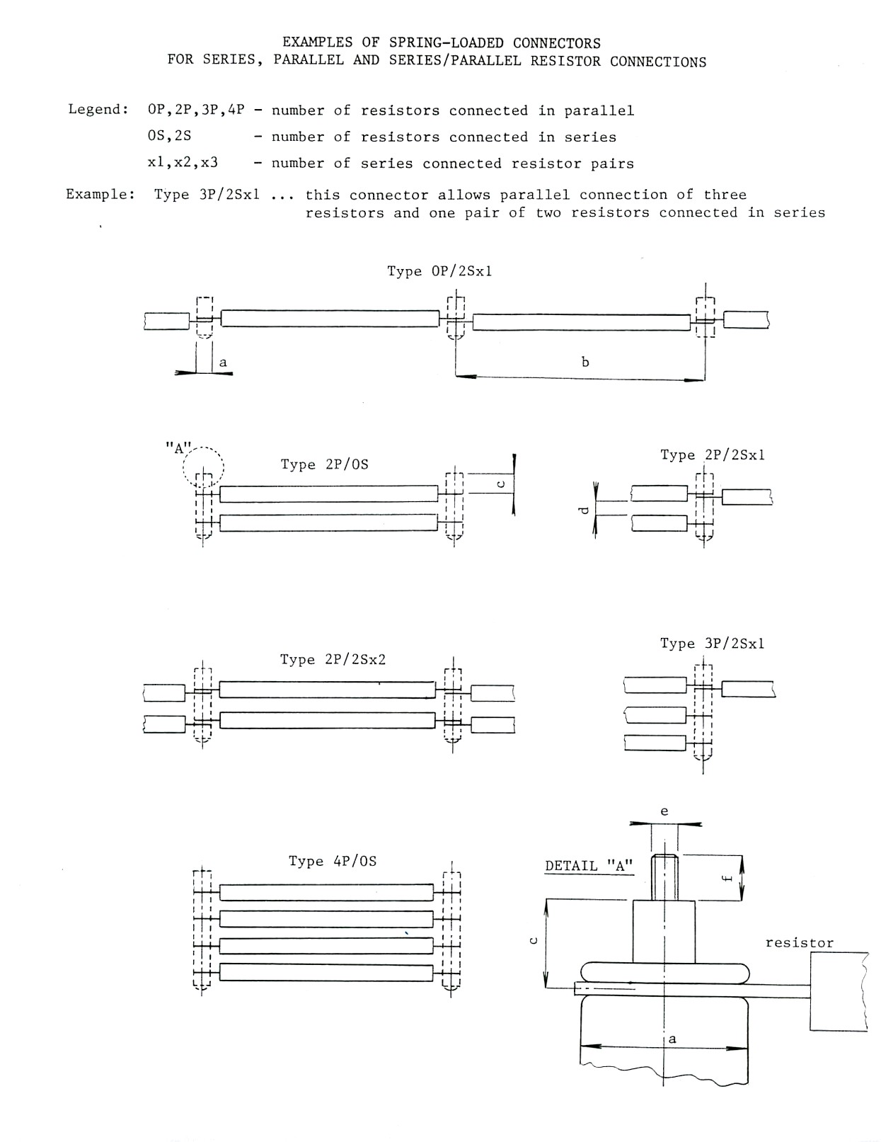 Resistor Spring Loaded Connector